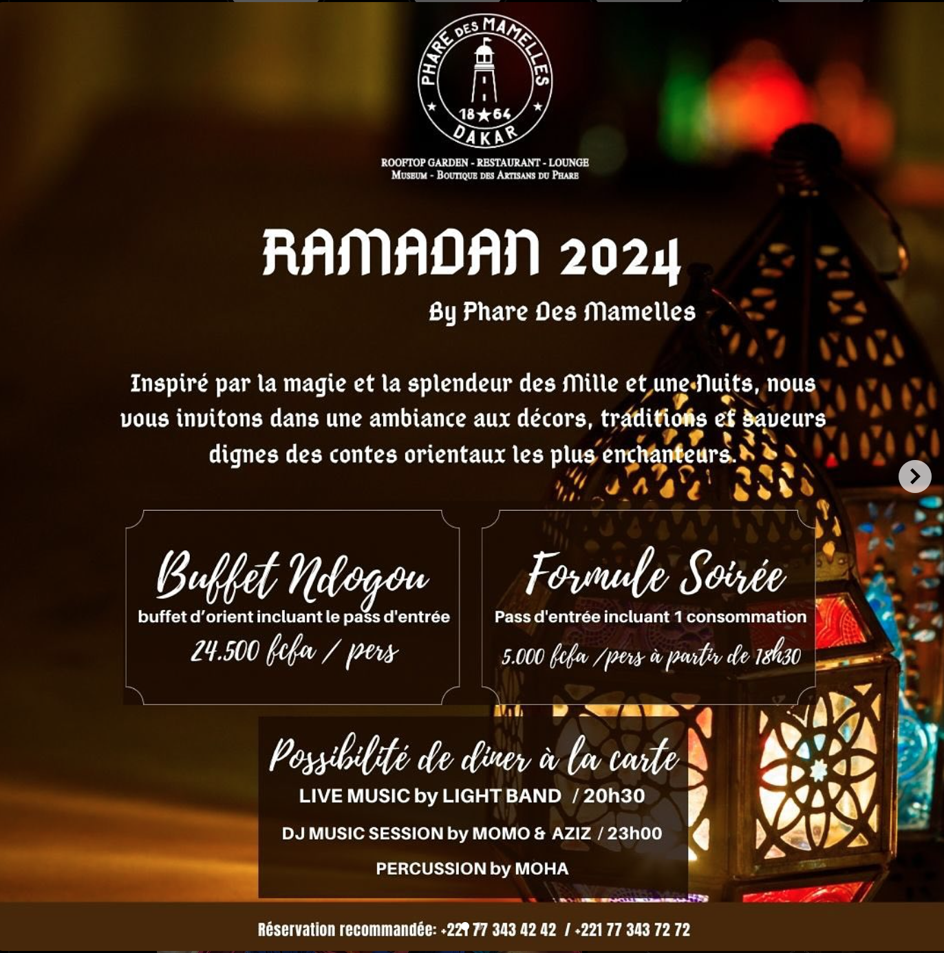 Buffet Ndogou d’Orient au Phare des Mamelles - Au Sénégal, le cœur du ...