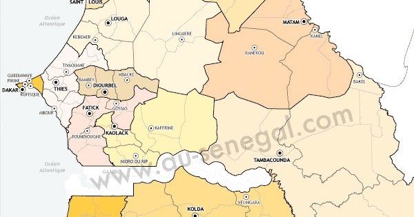 Sénégal administratif - Au Sénégal, le cœur du Sénégal